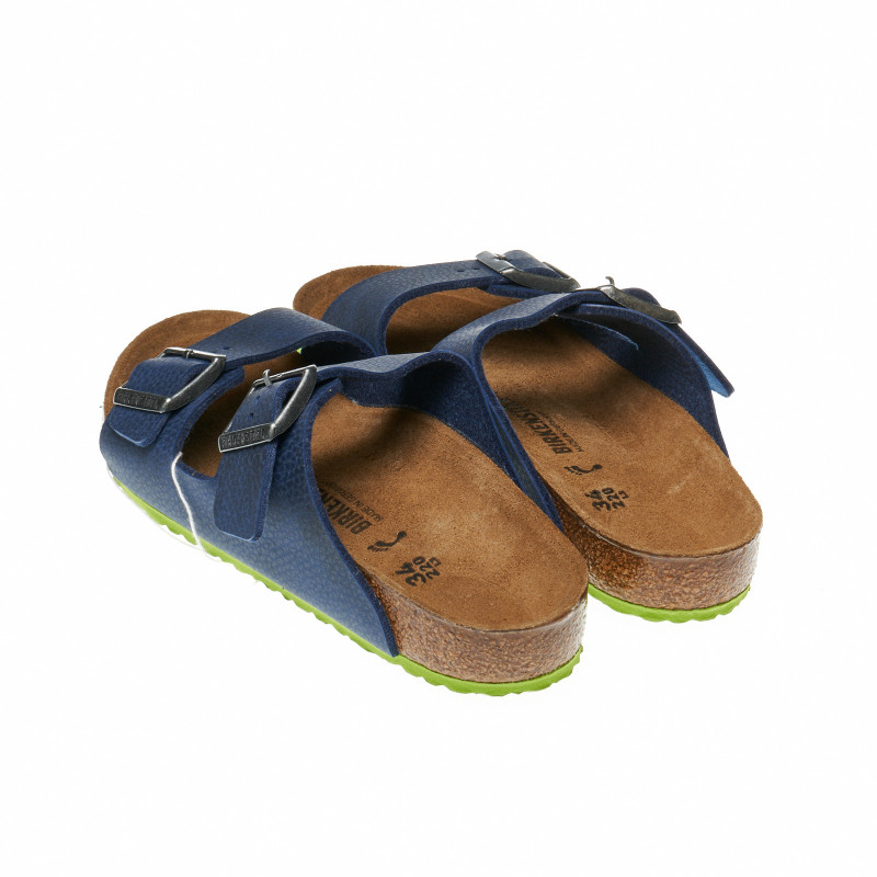 Birkenstock Papuci ortopedici pentru fete cu talpi contrastante | Kidso.ro